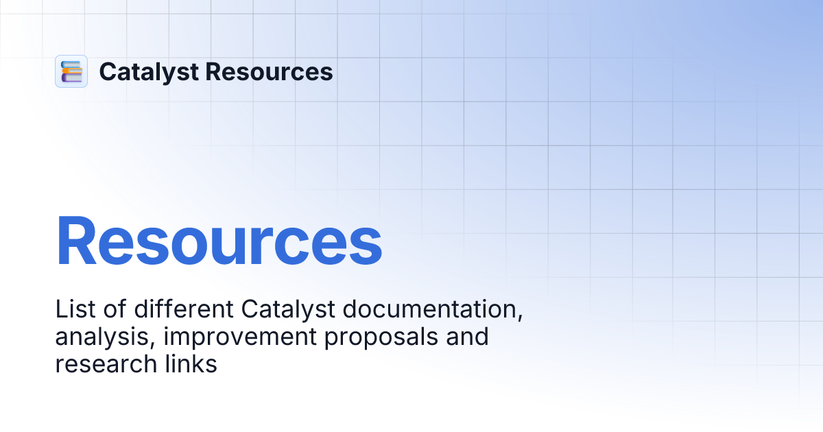 Resources | Catalyst Resources